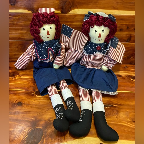 Other | Vintage Raggedy Ann Andy 29 Stars Doll Set Very Unique Set ...